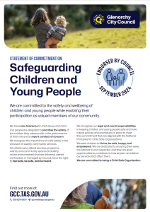Statement of Commitment on Safeguarding Children and Young People (PDF)